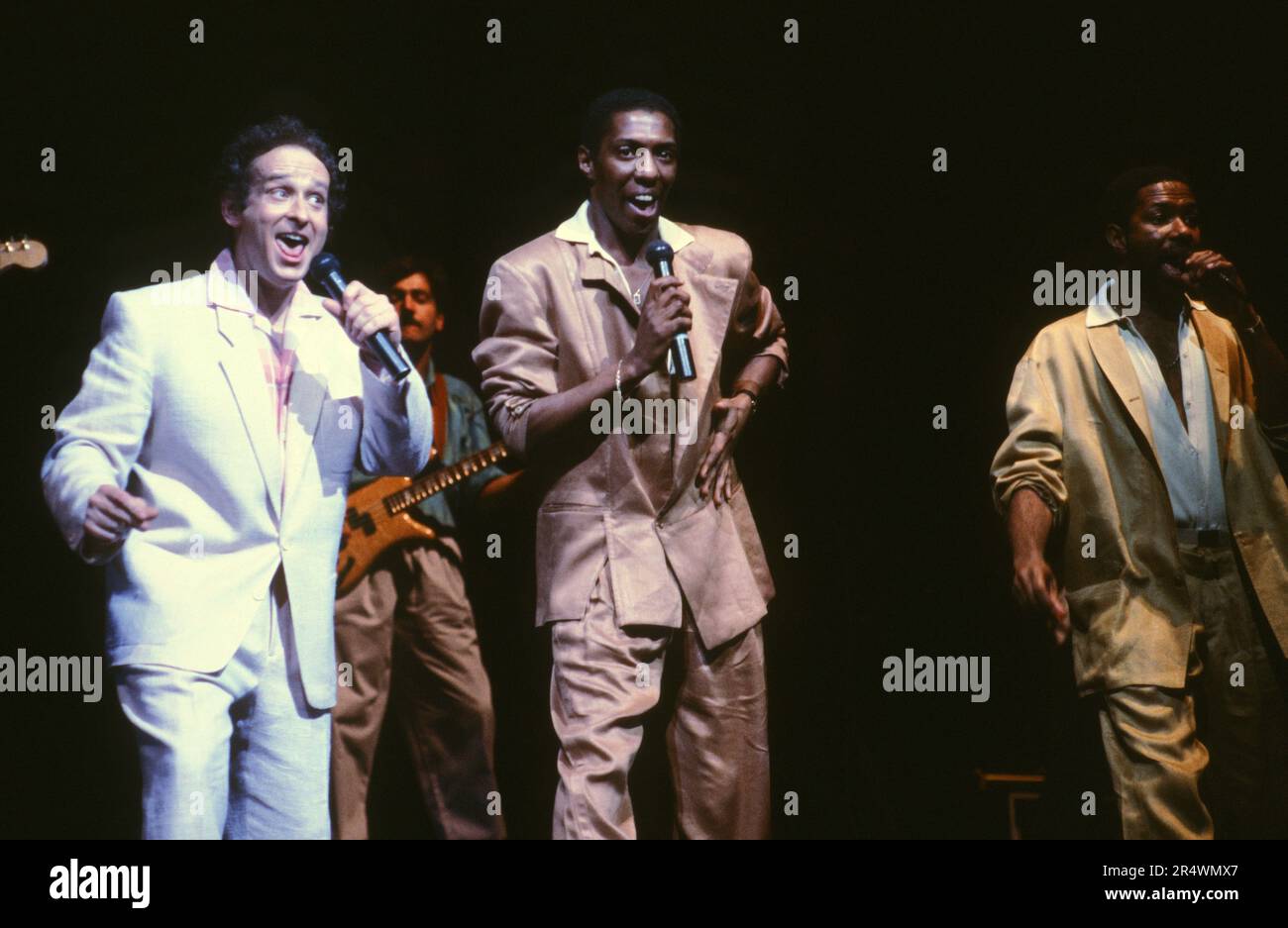 French singer Michel Jonasz on stage at the Olympia in Paris, 30 ...