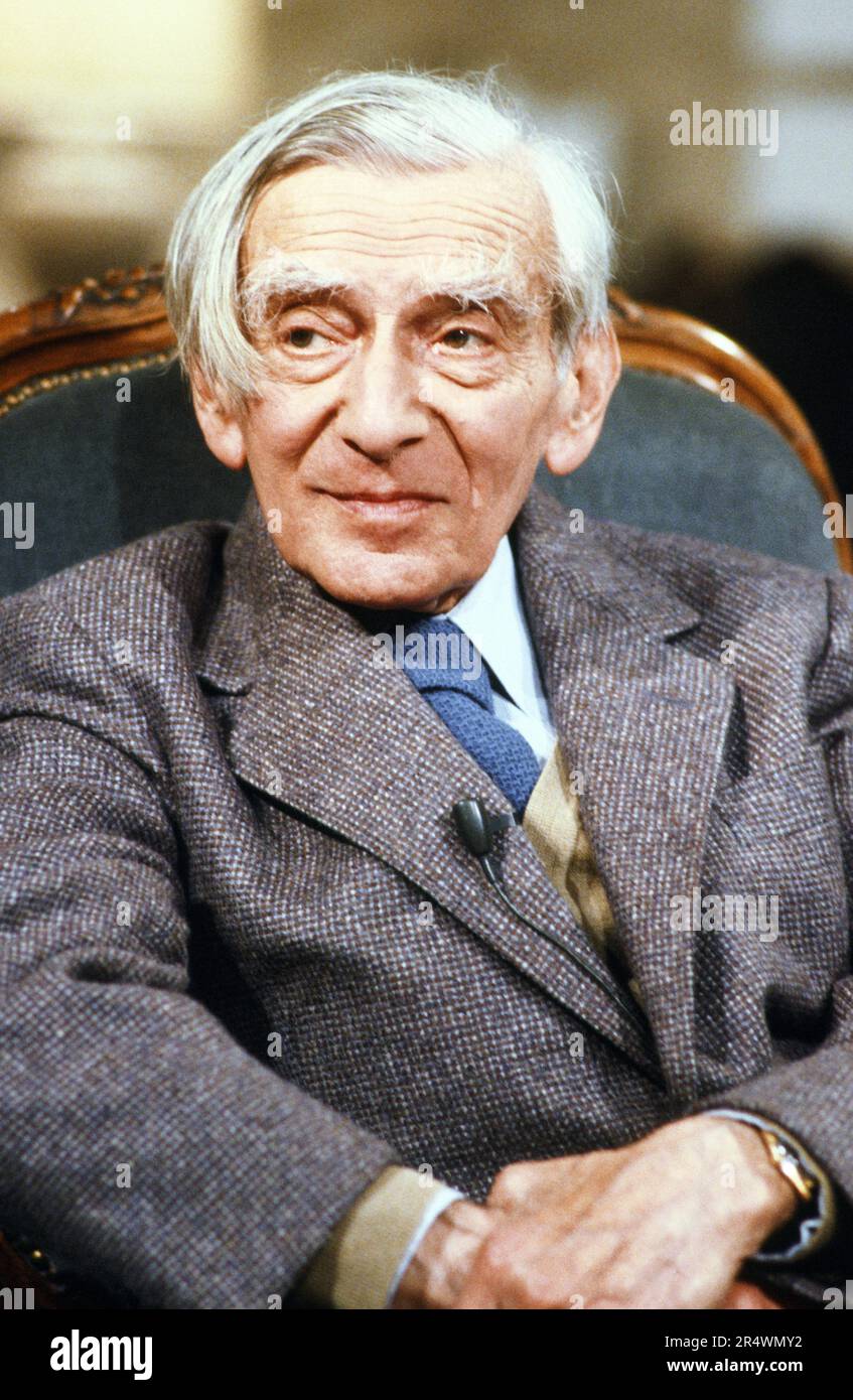 Portrait of the Russian writer and philosopher Vladimir Jankelevitch in ...