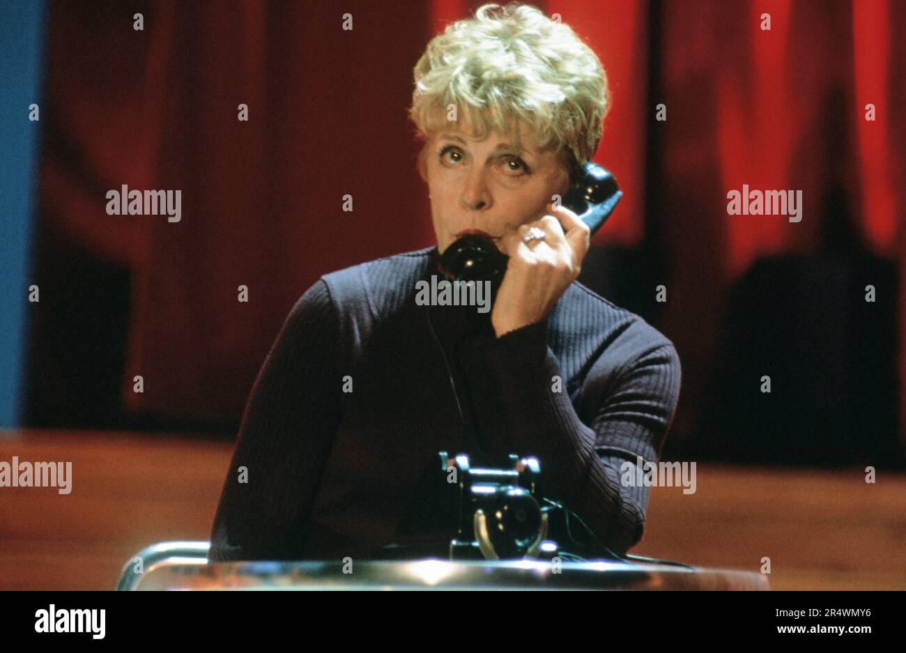 French comedian Sylvie Joly in a sketch for the television programme ...