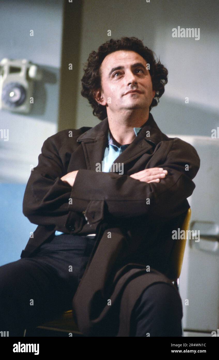 Portrait of French actor Richard Bohringer in the play "L'ouest, le ...