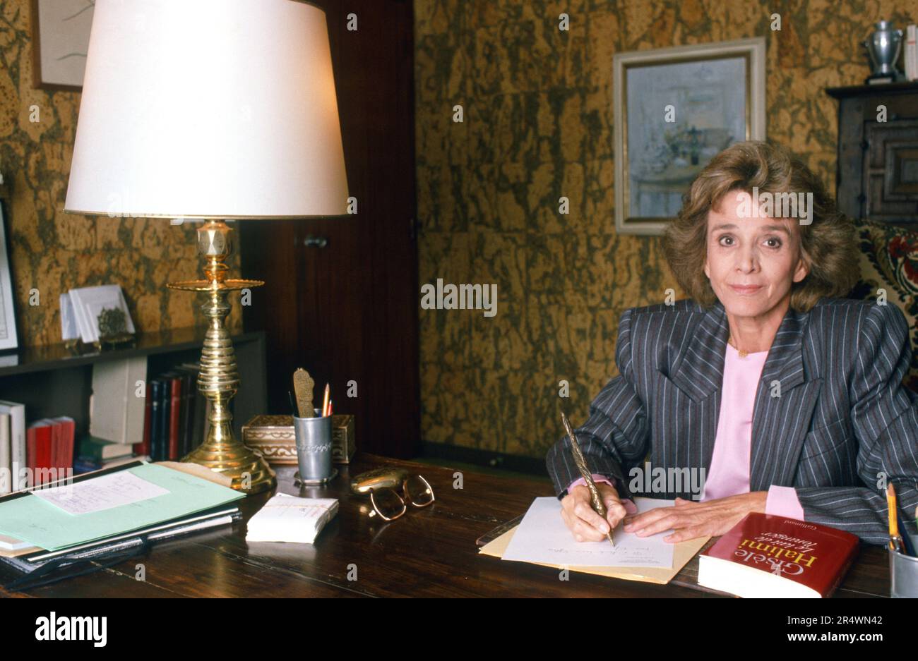 Gisèle Halimi, lawyer and feminist activist, at her home in Paris ...