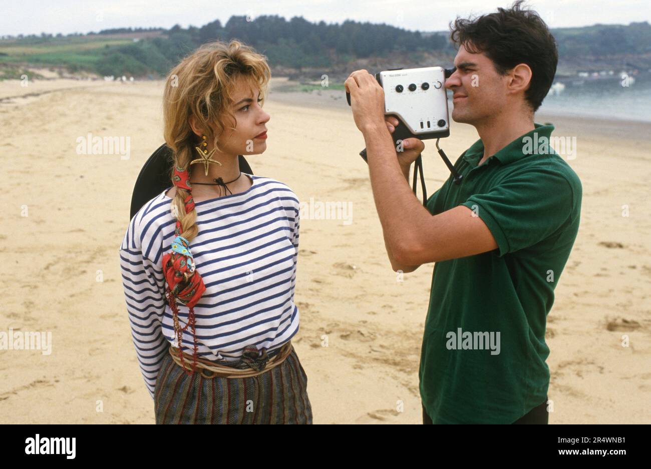 Muriel Moreno and Daniel Chenevez during the preparation of the ...