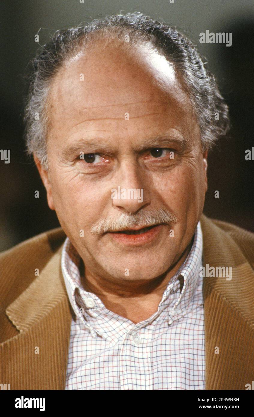 French journalist Michel Polac on the set of the literary television ...