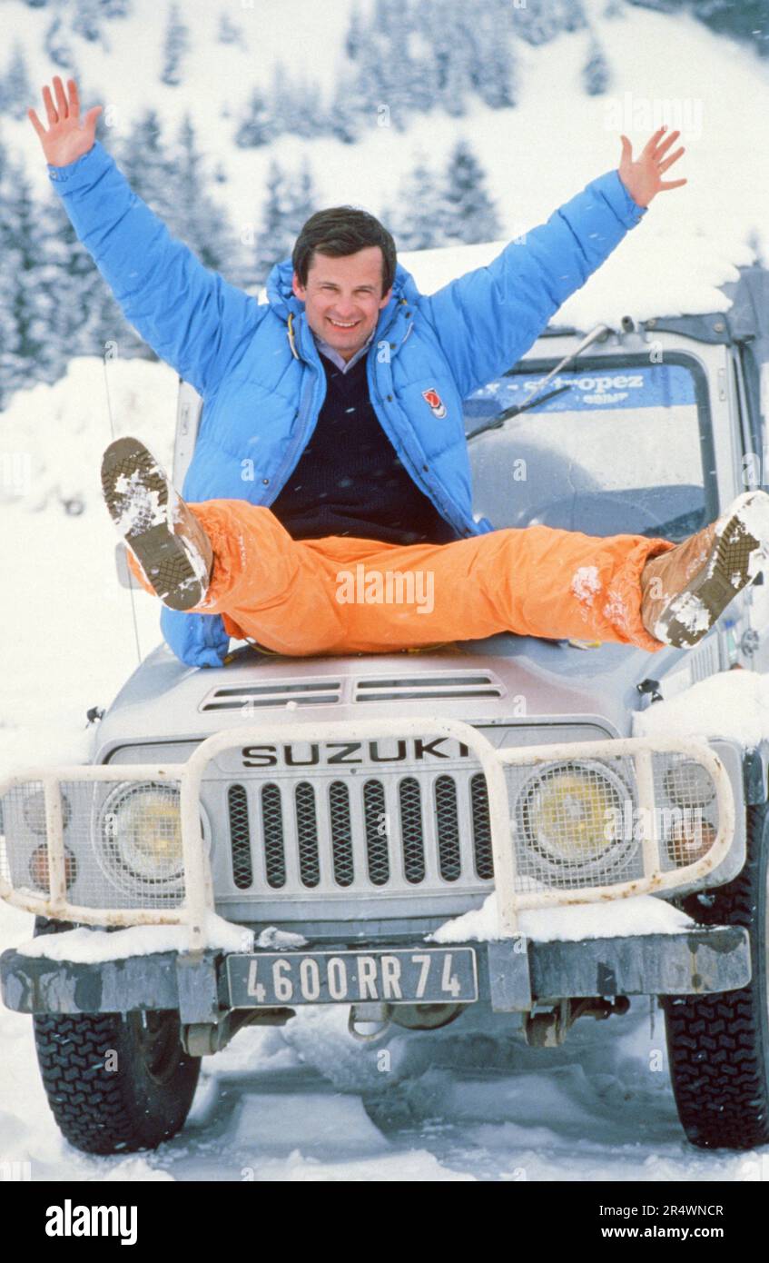 Didier Régnier, presenter of adventure television programmes (Antenne 2 ...