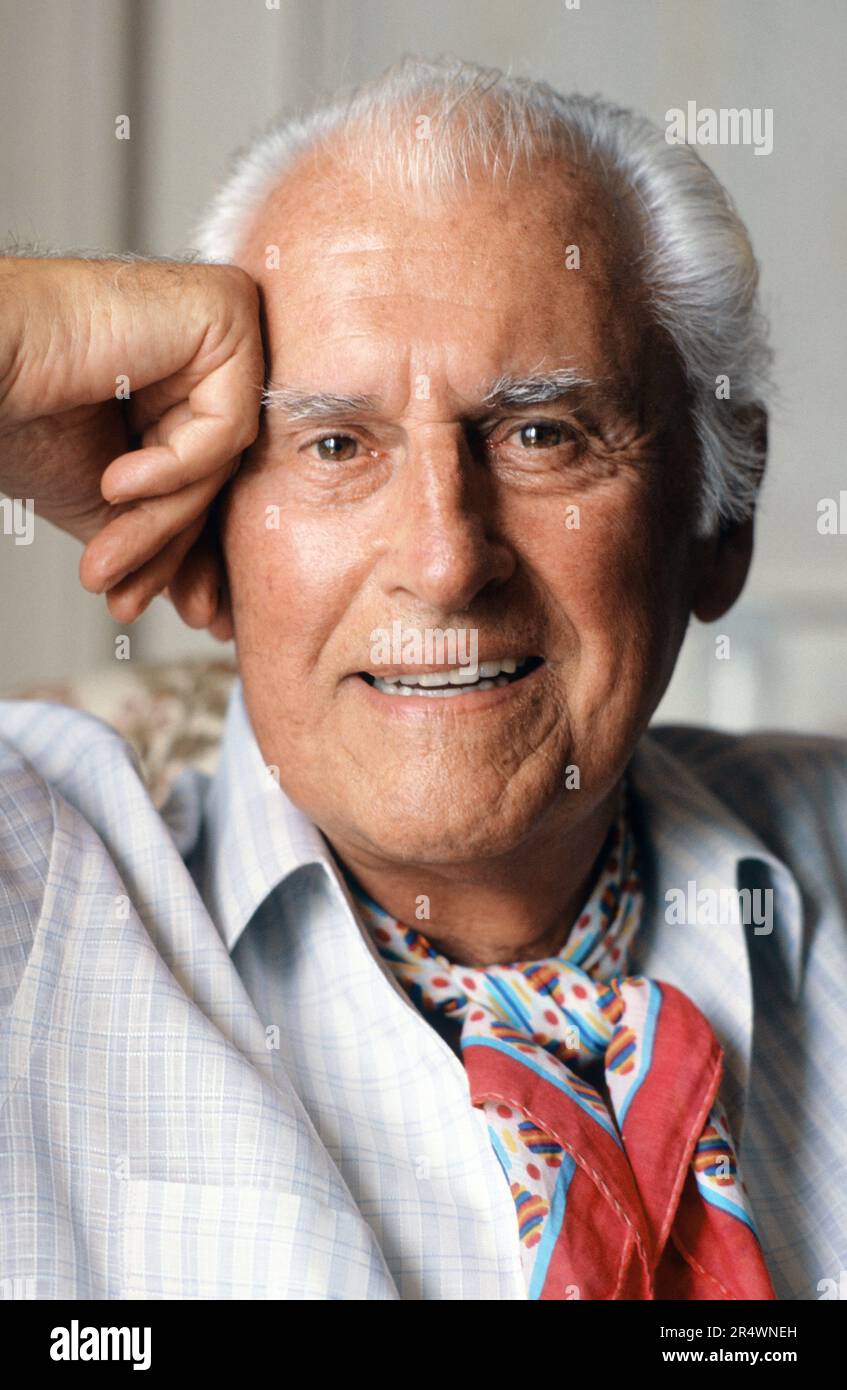 American actor Stewart Granger. Portrait made during the American Film ...