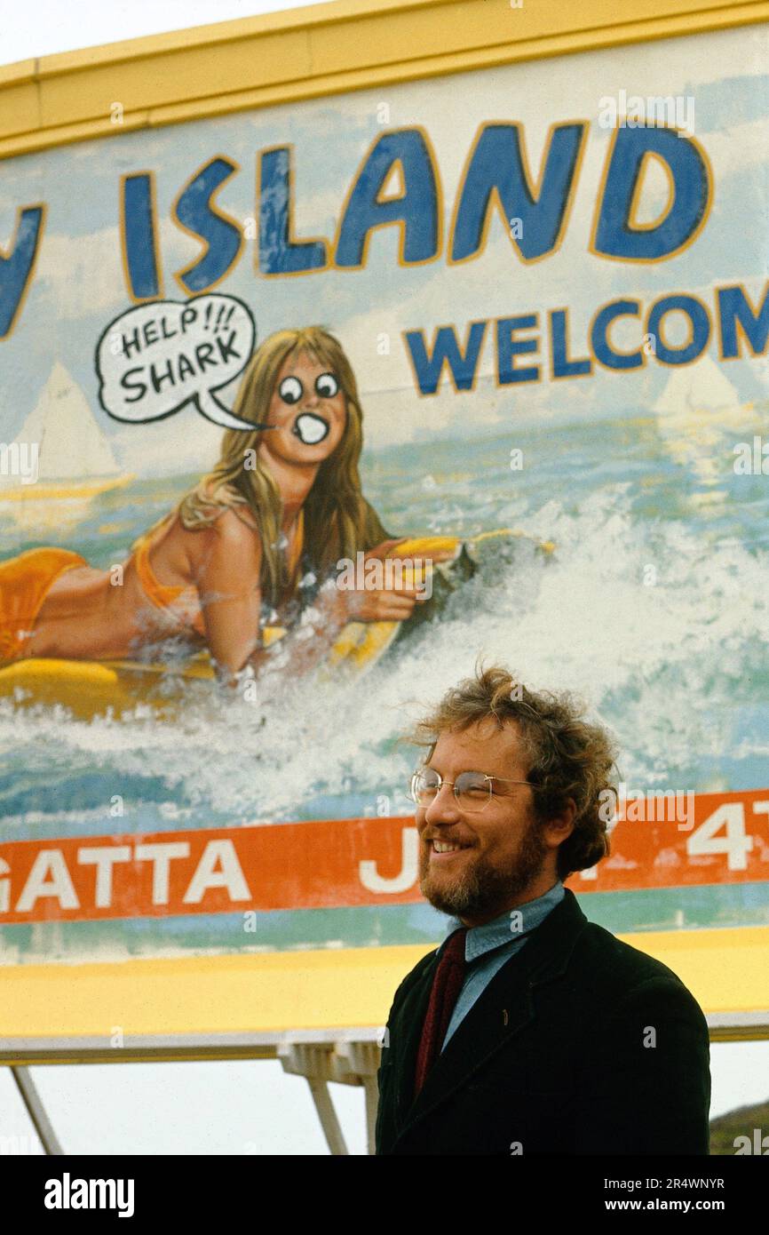 Jaws Year : 1975 USA Director : Steven Spielberg Richard Dreyfuss Stock ...