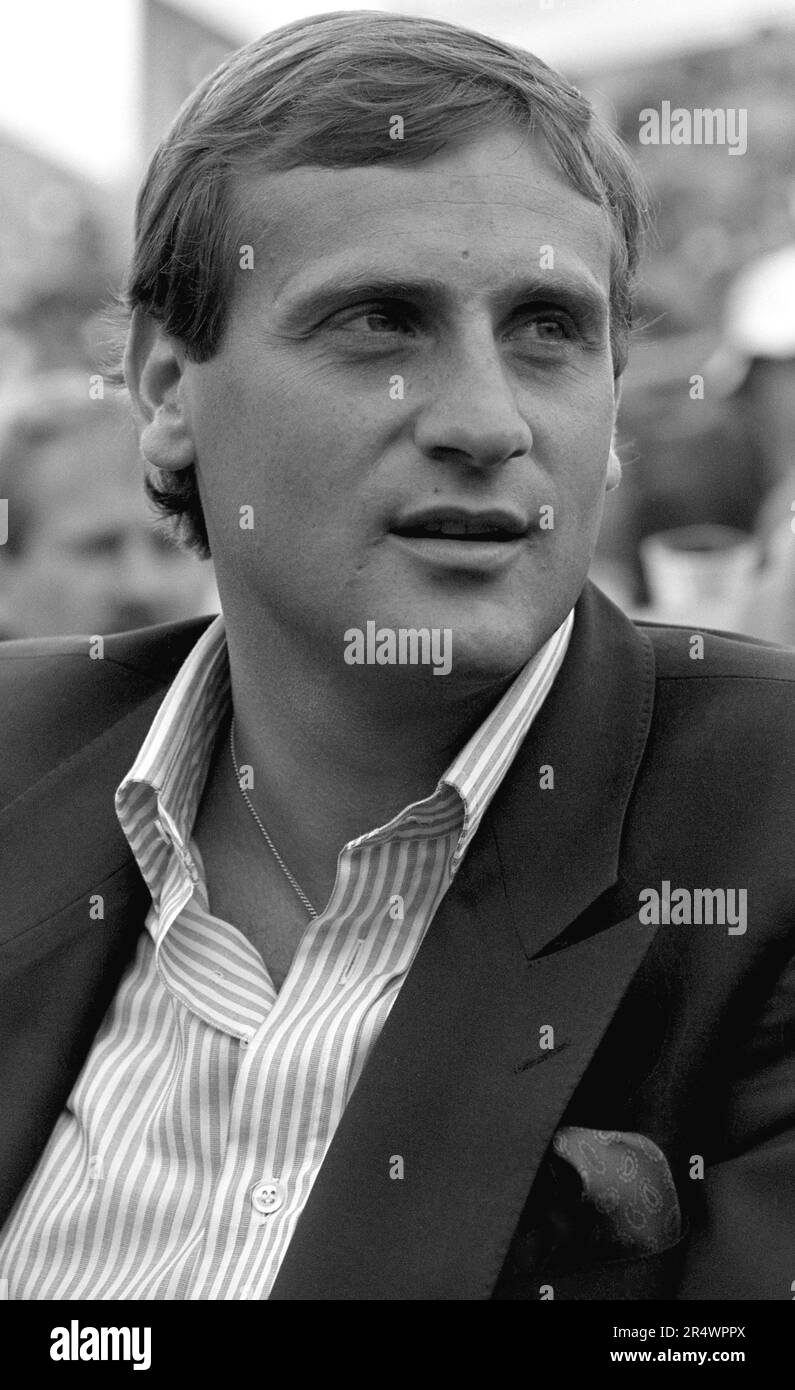 Portrait of French tennis referee Bruno Rebeuh during the French Open ...