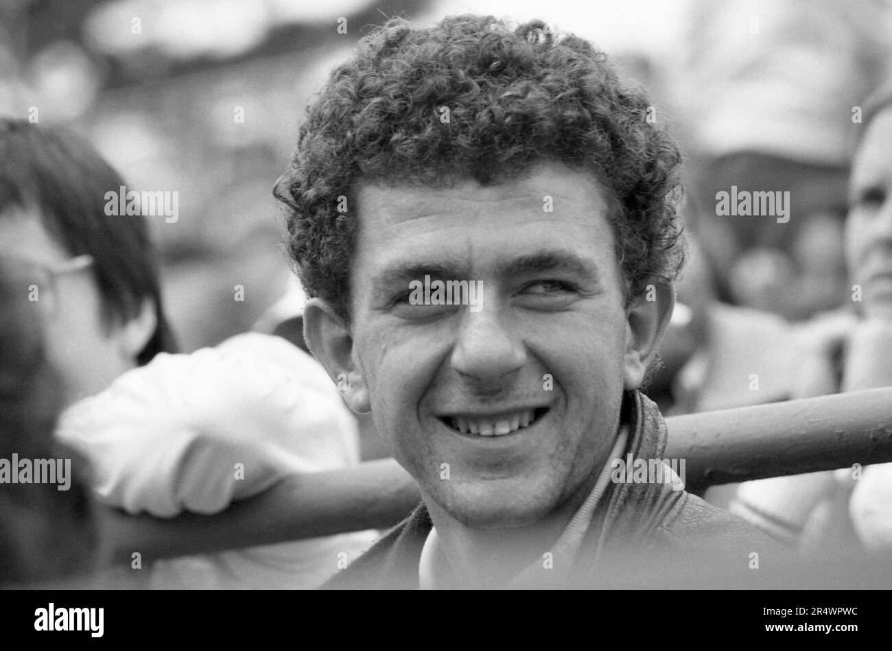 Portrait of French tennis player Loïc Courteau, circa 1983 Stock Photo ...