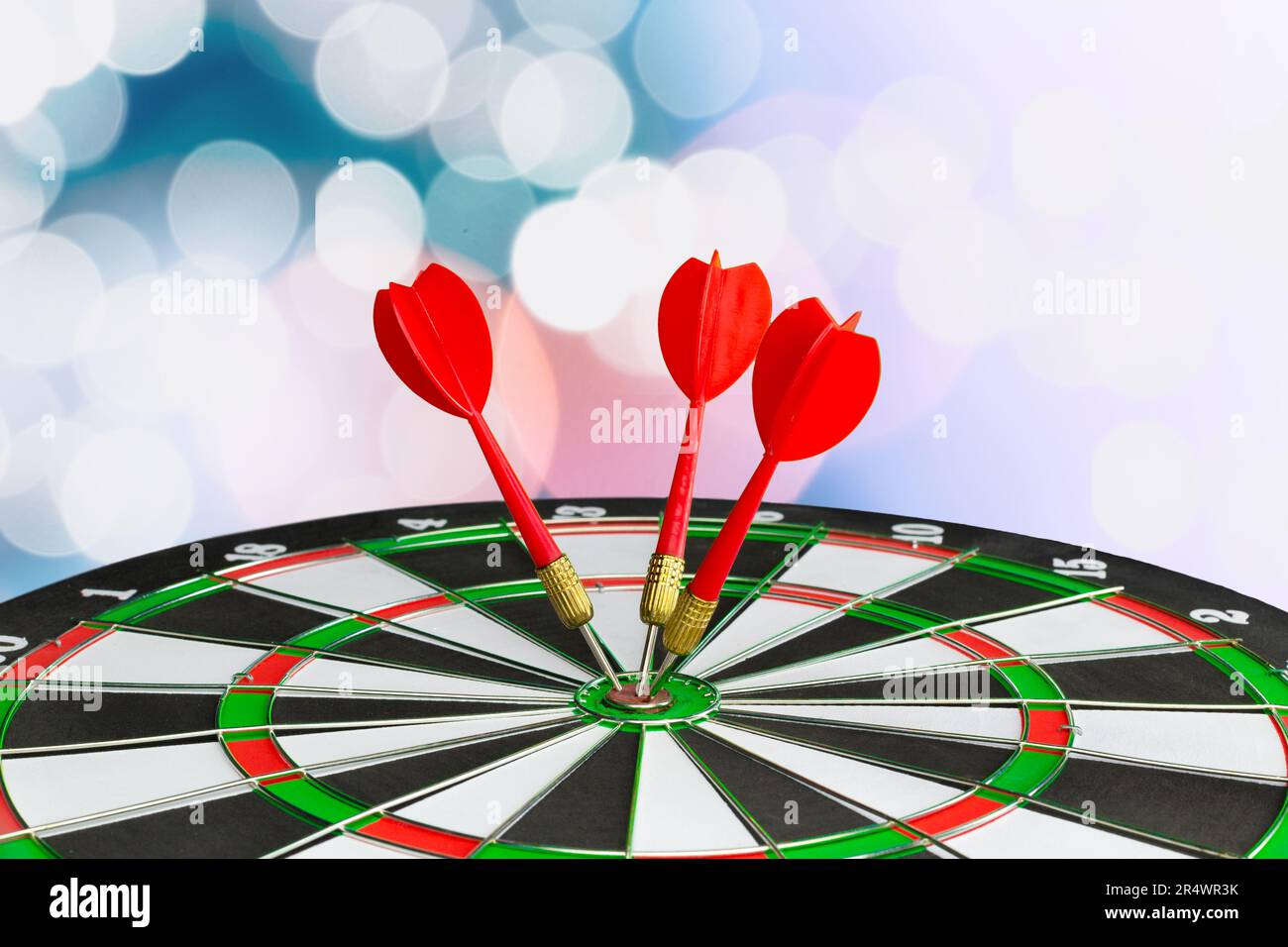Success hitting target, aim goal achievement concept Stock Photo - Alamy