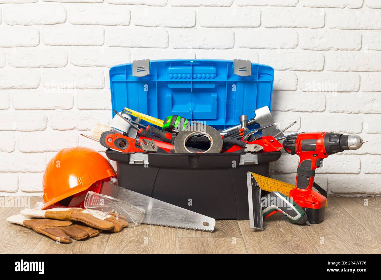 Support service concept. Toolbox with tools Stock Photo - Alamy