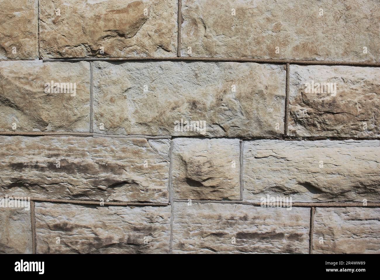 A traditional natural stone block wall Stock Photo - Alamy