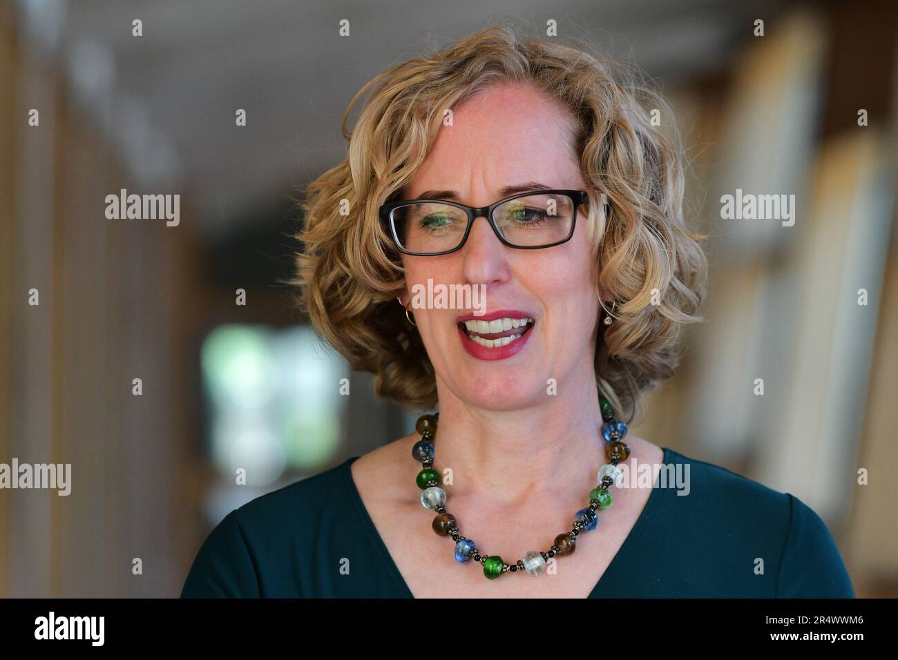 Edinburgh Scotland, UK 30 May 2023. Lorna Slater makes a statement on ...