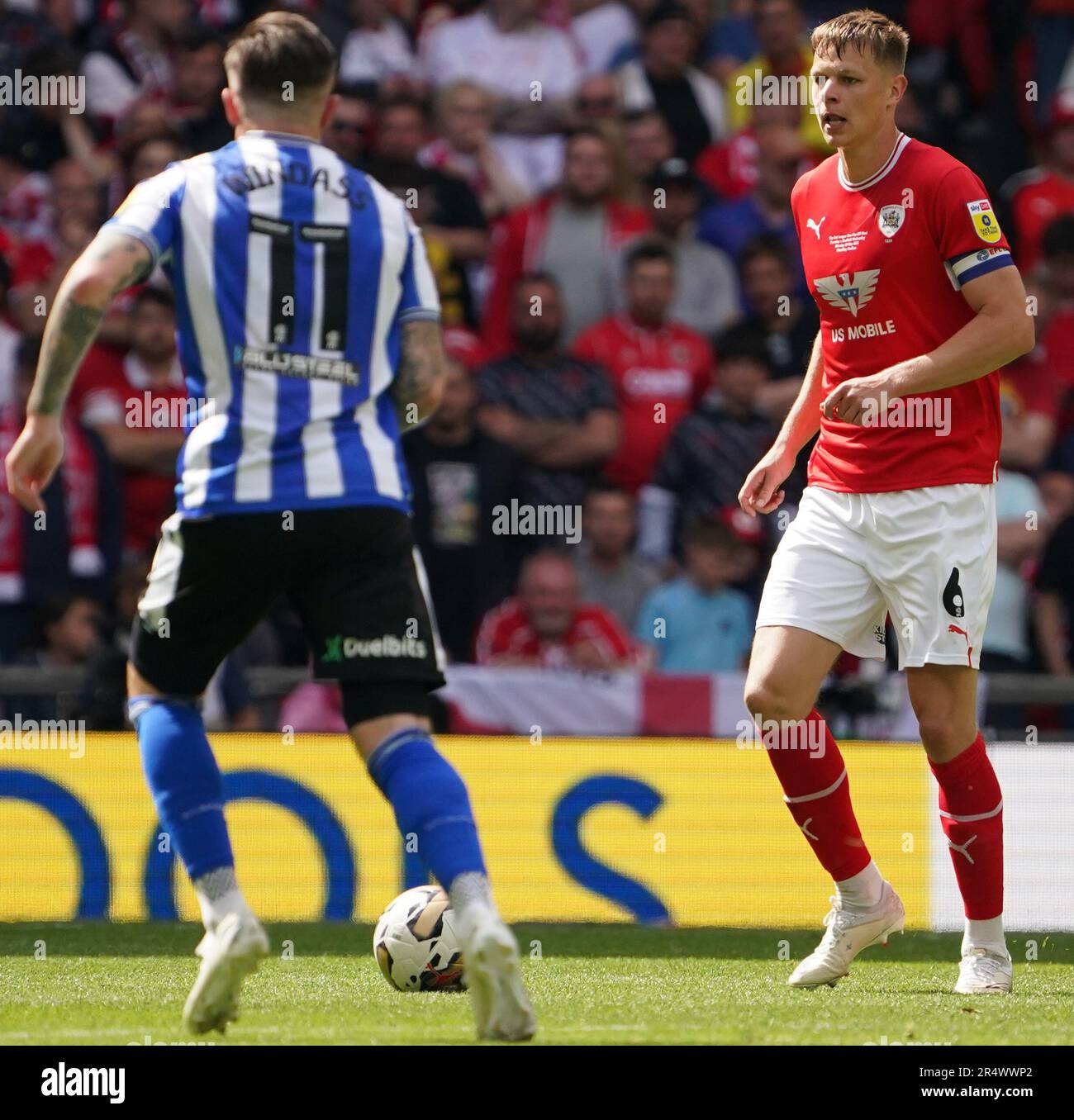 LONDON, ENGLAND - MAY 29: Barnsley's Mads Juel Andersen during Barnsley ...