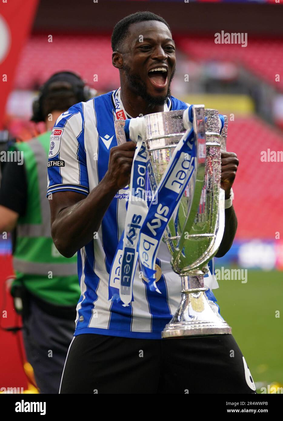 LONDON, ENGLAND - MAY 29: Sheffield Wednesday's Dominic Iorfa with the ...
