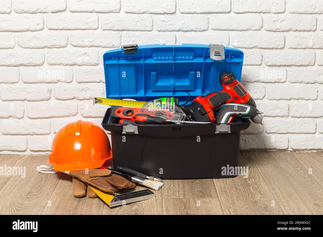 Support service concept. Toolbox with tools Stock Photo - Alamy