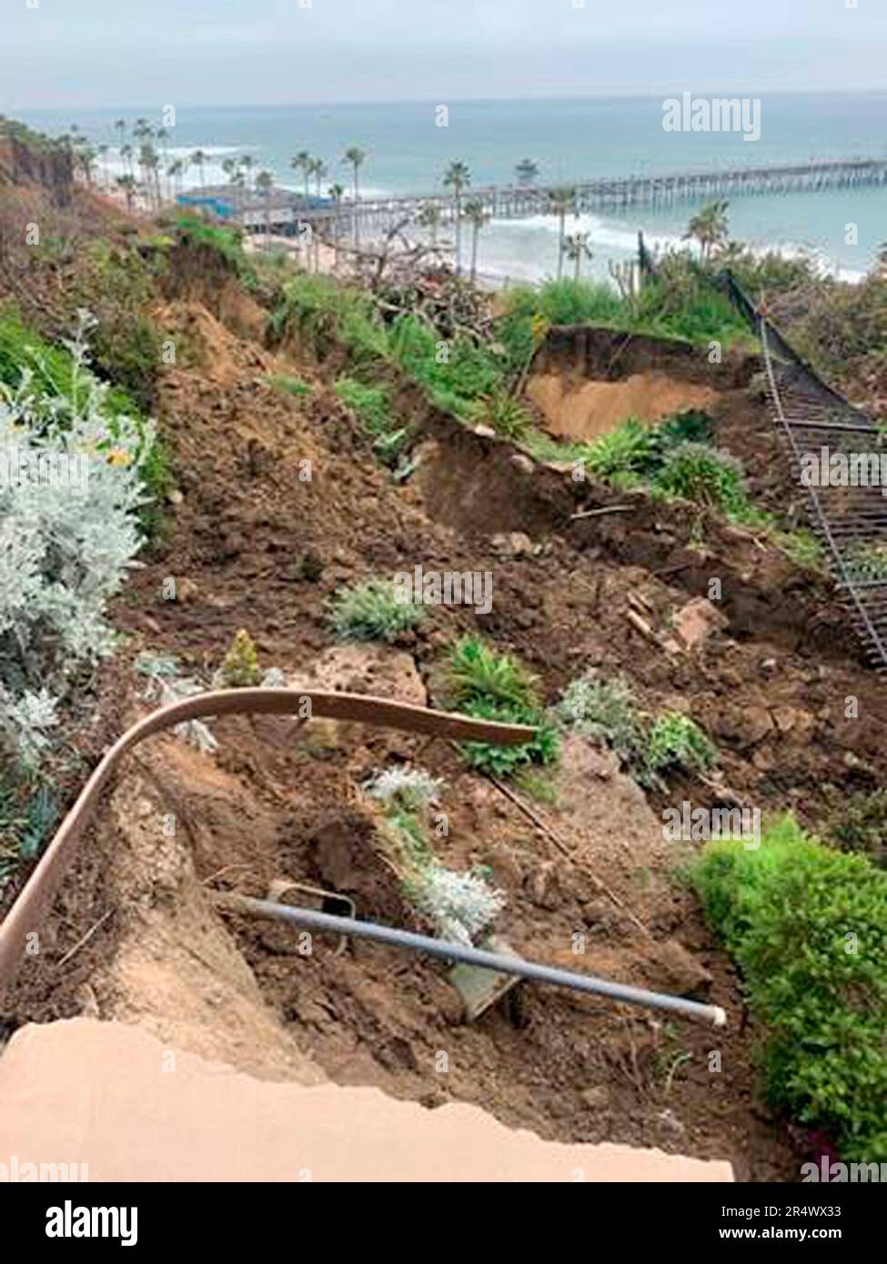 FILE - This photo provided by the City of San Clemente, shows damage ...