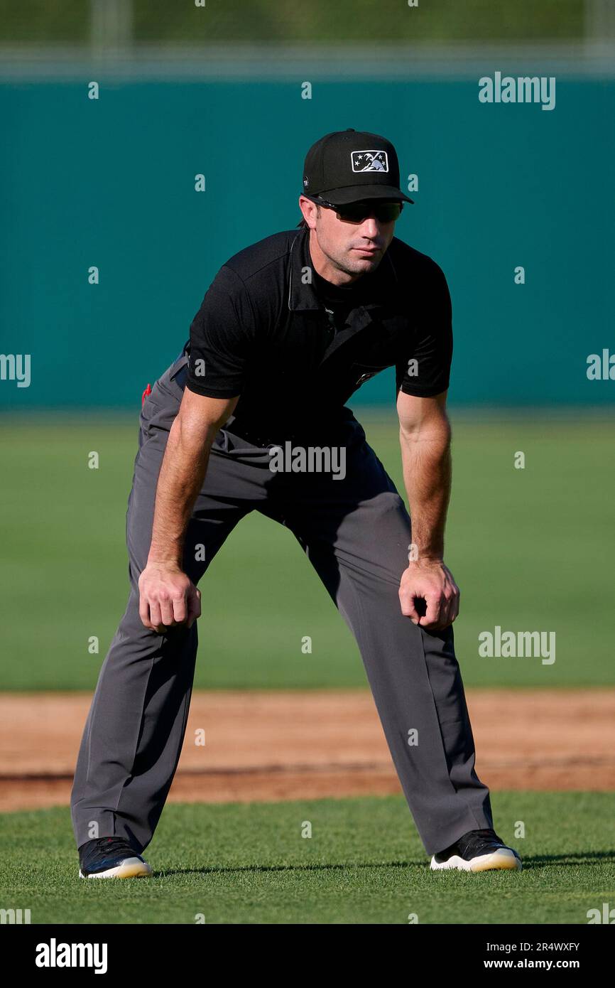 Umpire Trevor Dannegger during an MiLB International League baseball ...