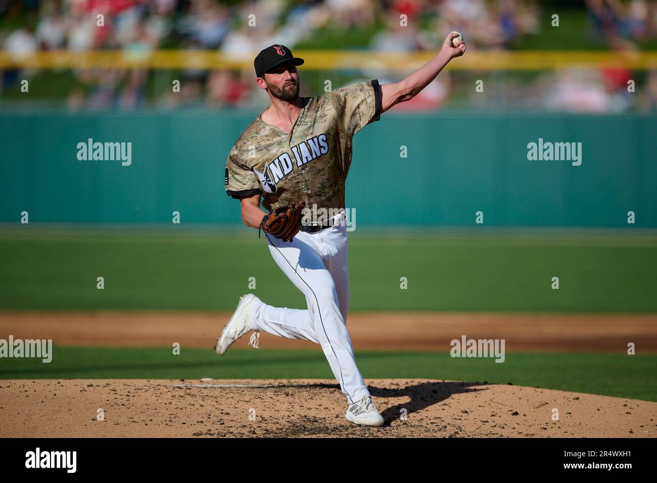 Indianapolis Indians pitcher Kent Emanuel (41) during an MiLB ...