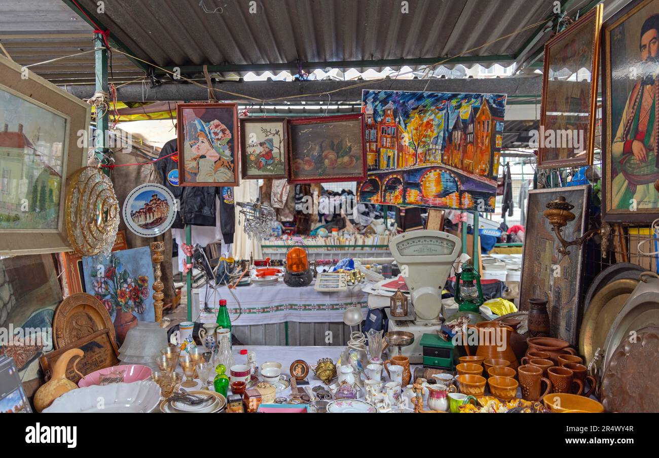 Belgrade, Serbia - January 22, 2023: Paintings Art Antiques Ceramic ...