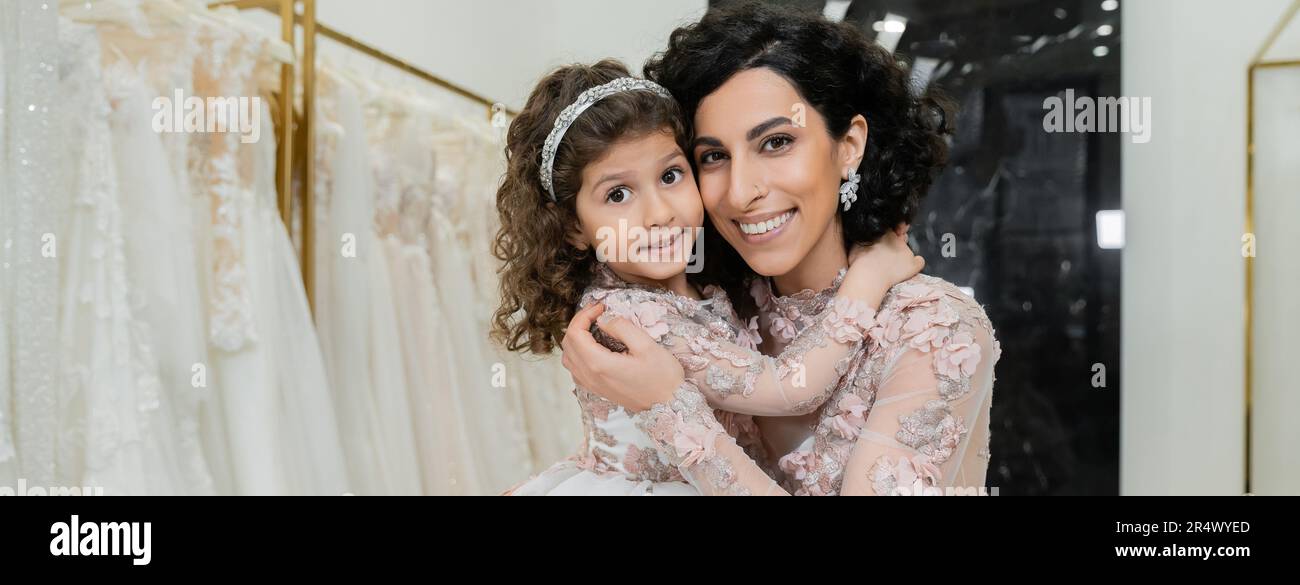 brunette middle eastern woman with wavy hair in stunning wedding dress ...