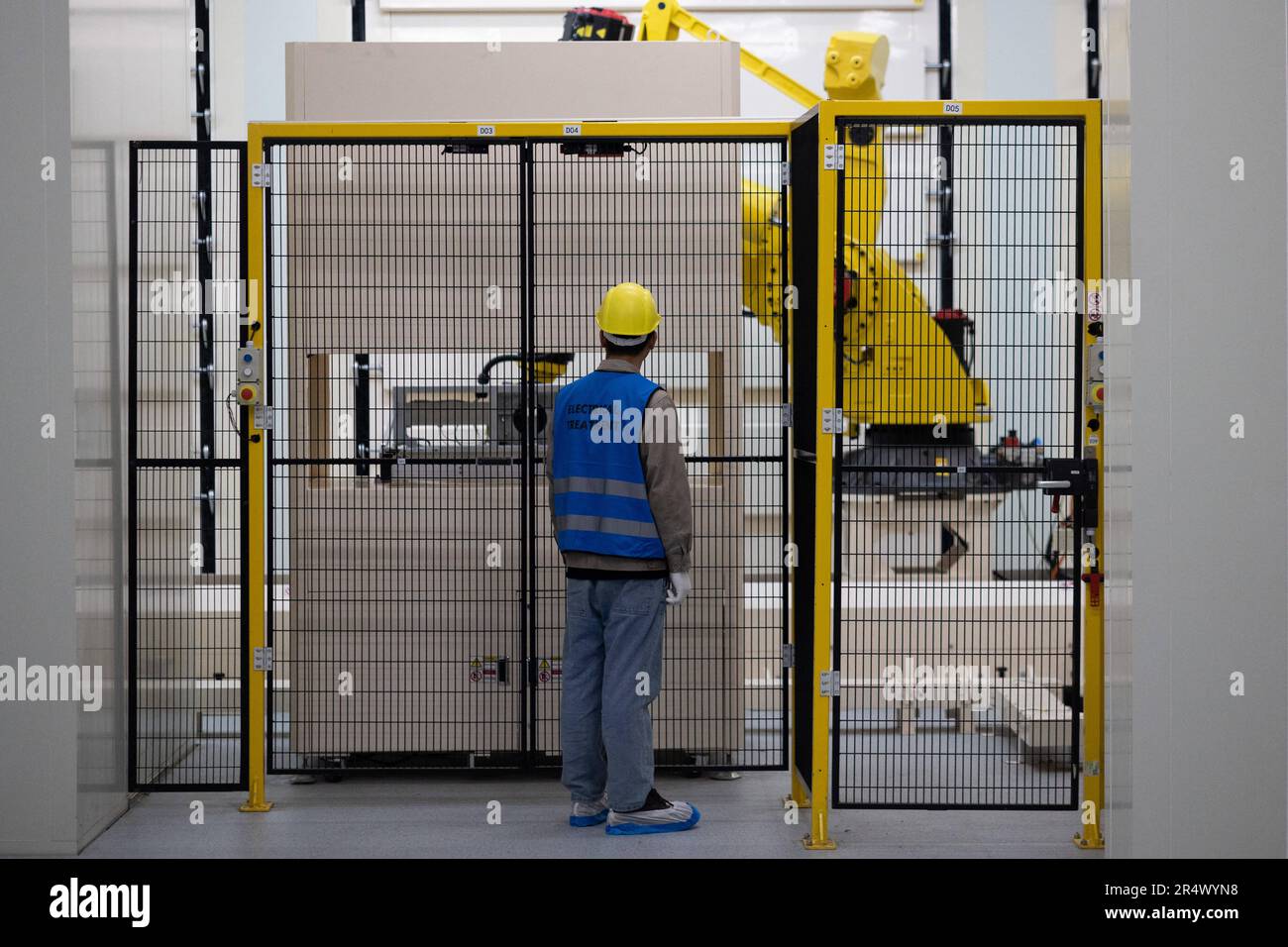 Billy Berclau, France. 30th May, 2023. ACC Worker inside the ...