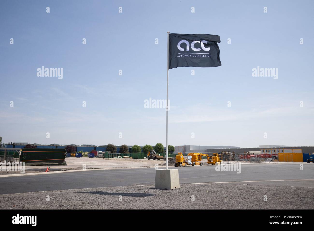 Billy Berclau, France. 30th May, 2023. ACC flag logo at the building of ...