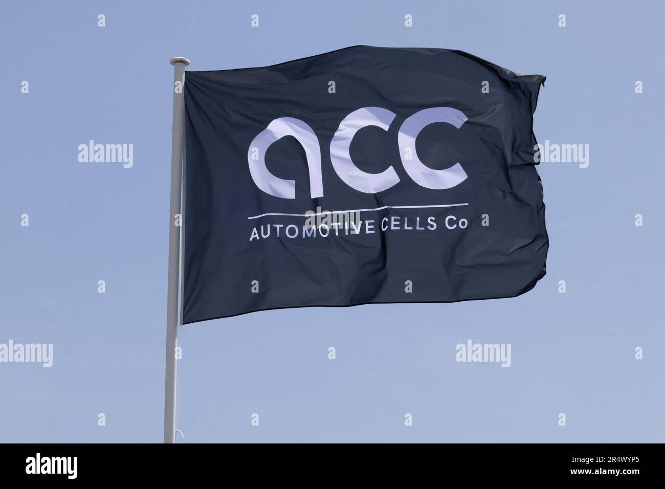 Billy Berclau, France. 30th May, 2023. ACC flag logo at the building of ...