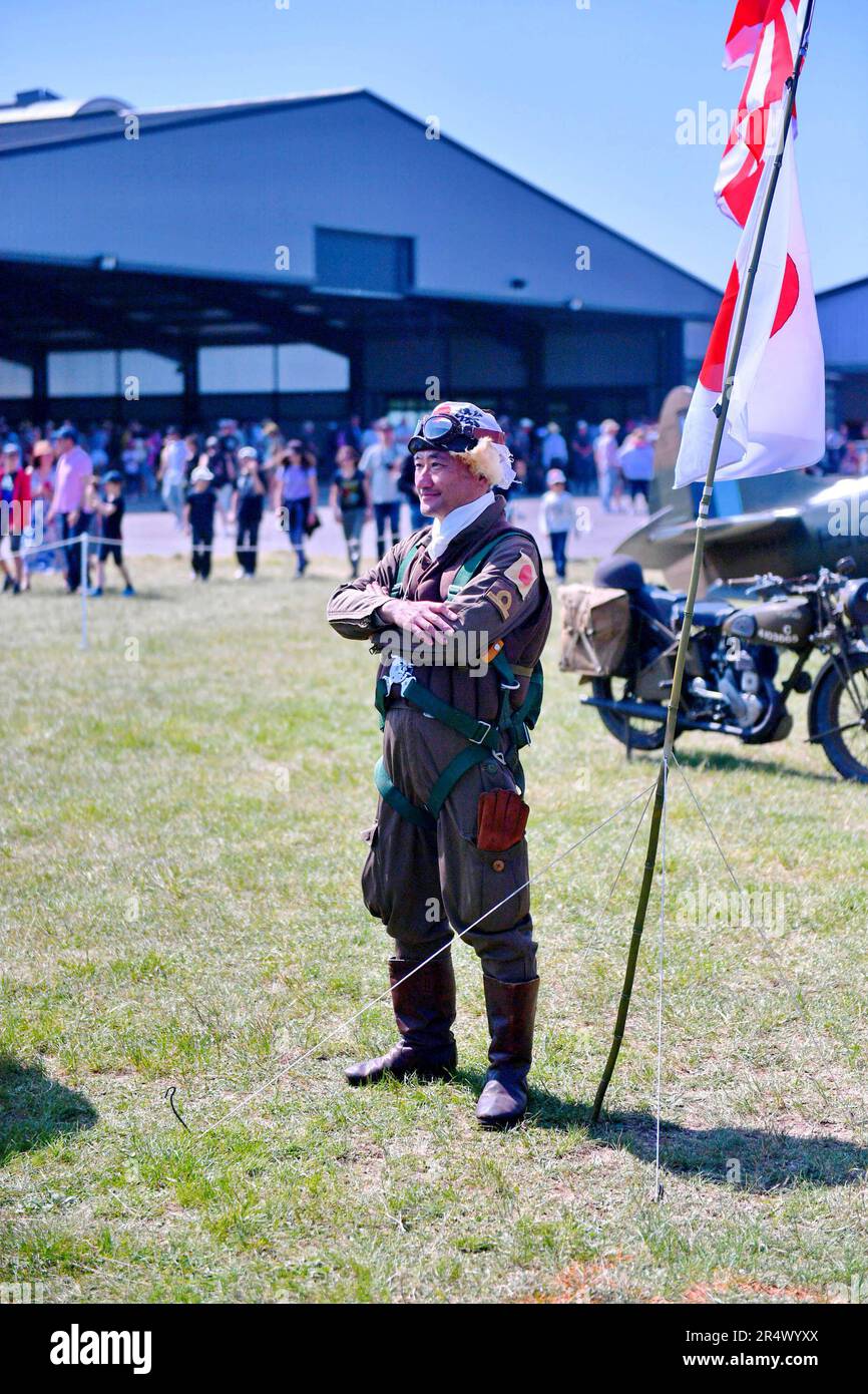 La Ferté-Alais, France, on May 30, 2023. Uniforms and costumes during ...