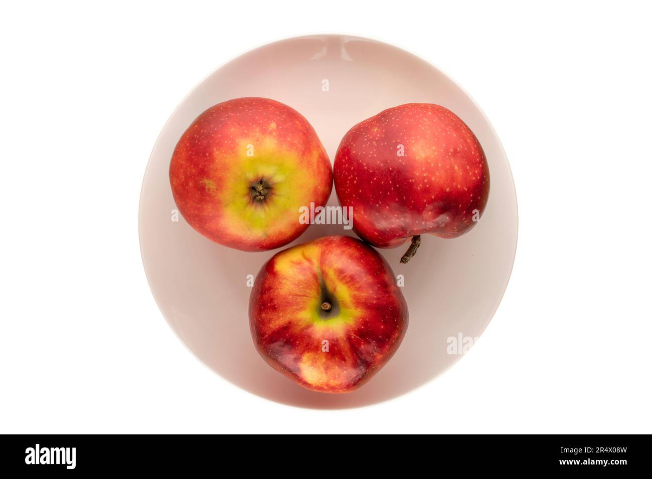Three apples bowl Cut Out Stock Images & Pictures - Alamy