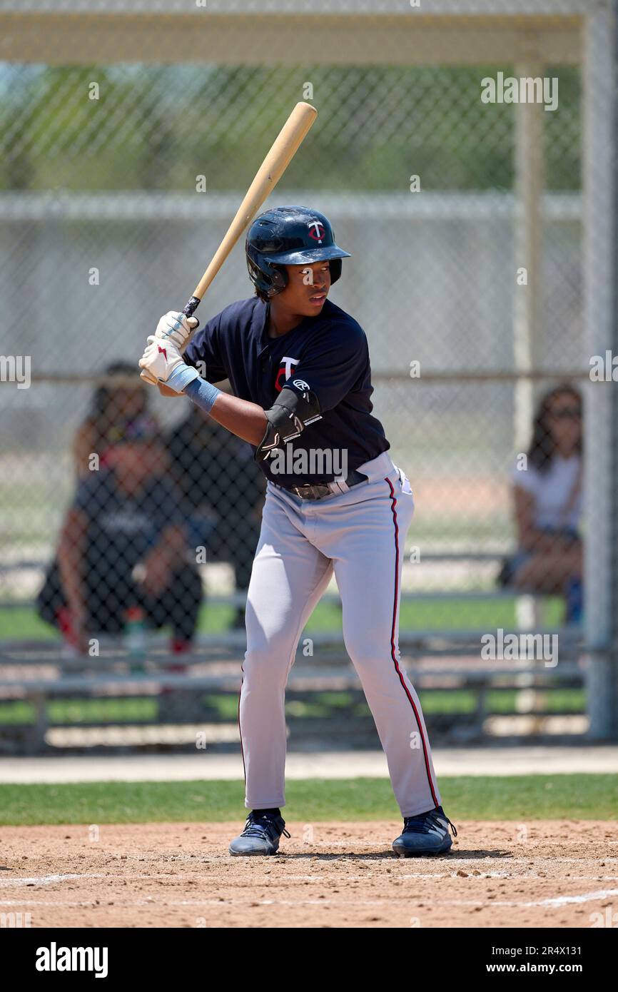 Minnesota Twins Omari Daniel (16) at bat during an Extended Spring ...