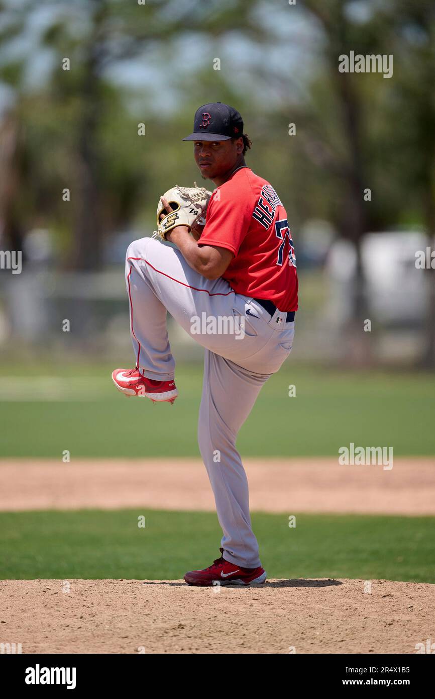 Boston Red Sox pitcher Francis Hernandez (79) during an Extended Spring ...
