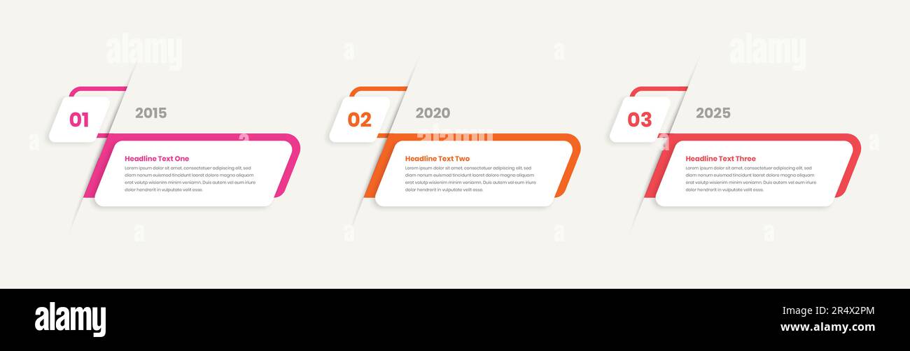 Simple business data presentation and infographic timeline design with ...