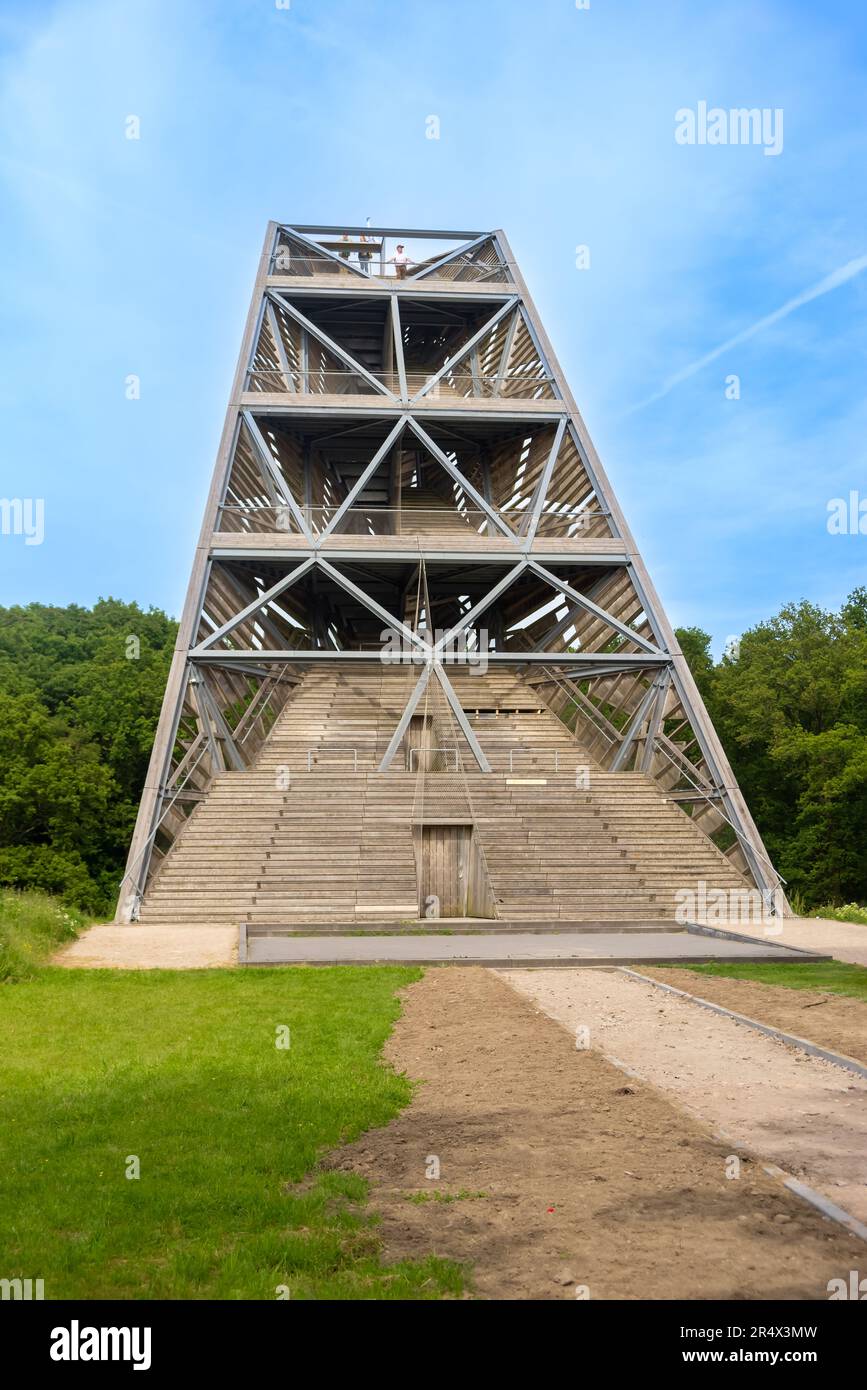 29 May, 2023, Halsteren, Netherlands Watchtower near the Moses bridge ...
