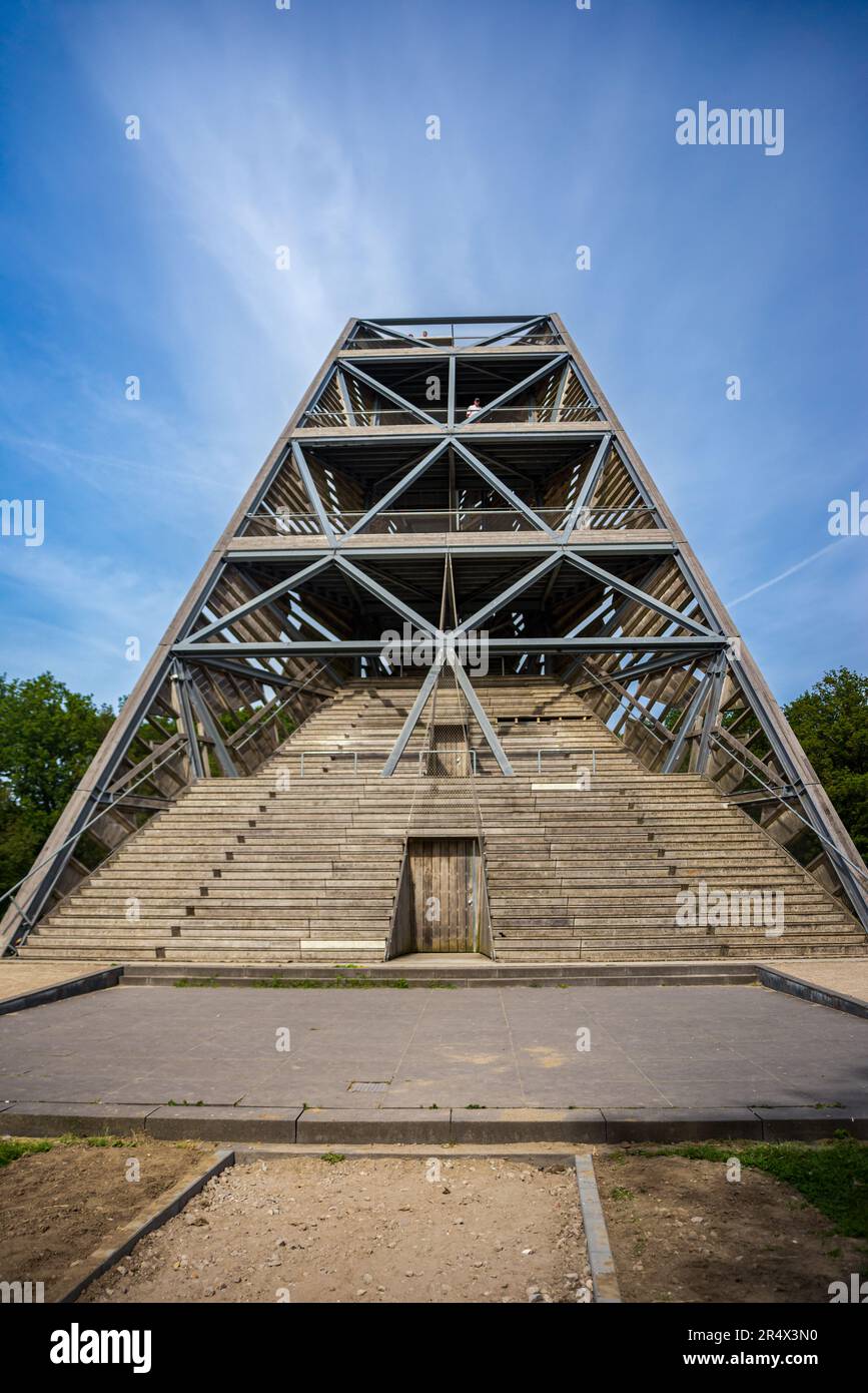 29 May, 2023, Halsteren, Netherlands Watchtower near the Moses bridge ...