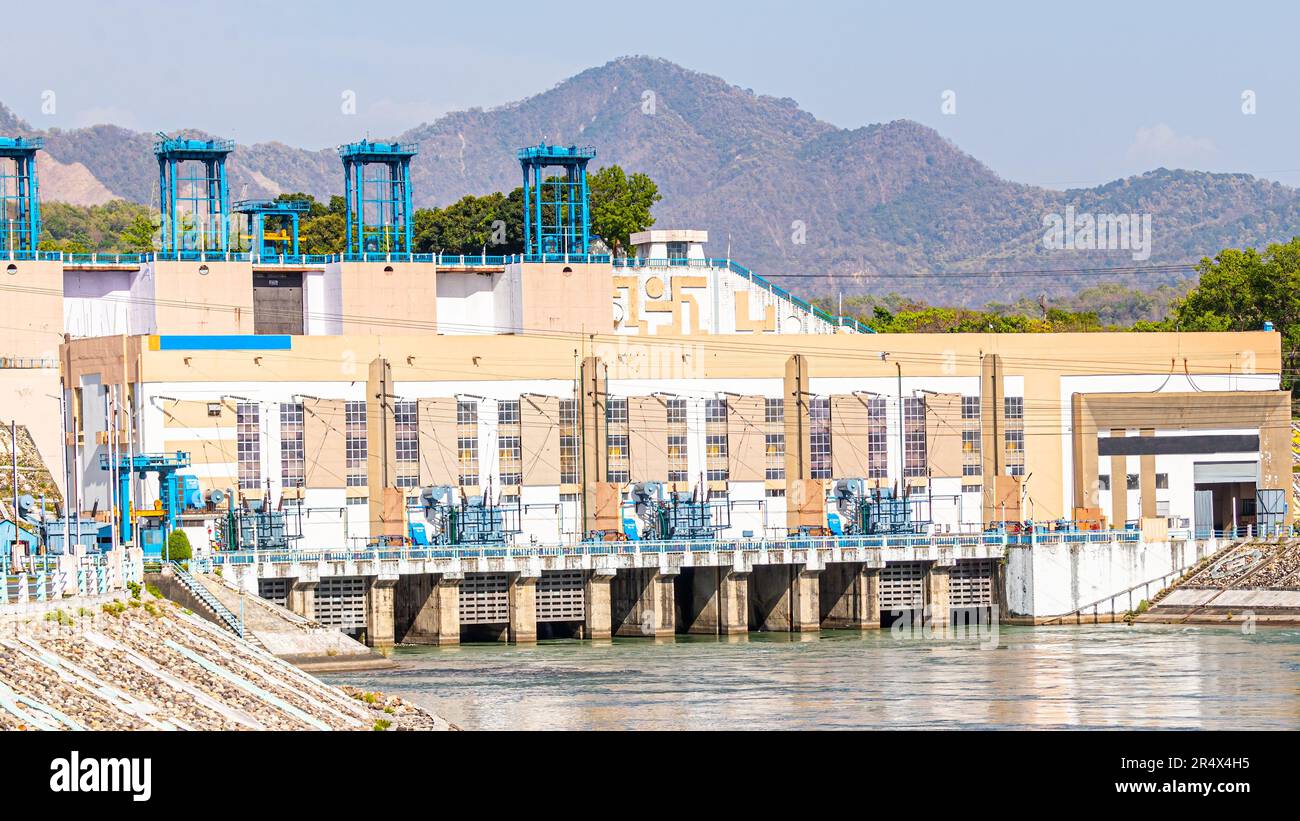 A Four turbine hydro electric dam Stock Photo - Alamy