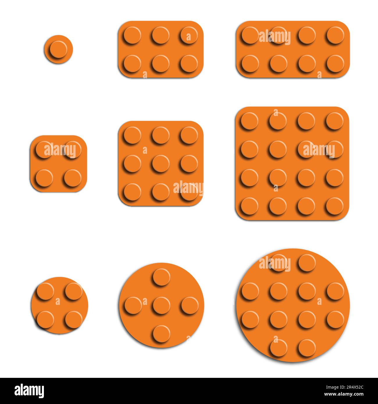 Colorful building bricks set various platforms Stock Photo - Alamy