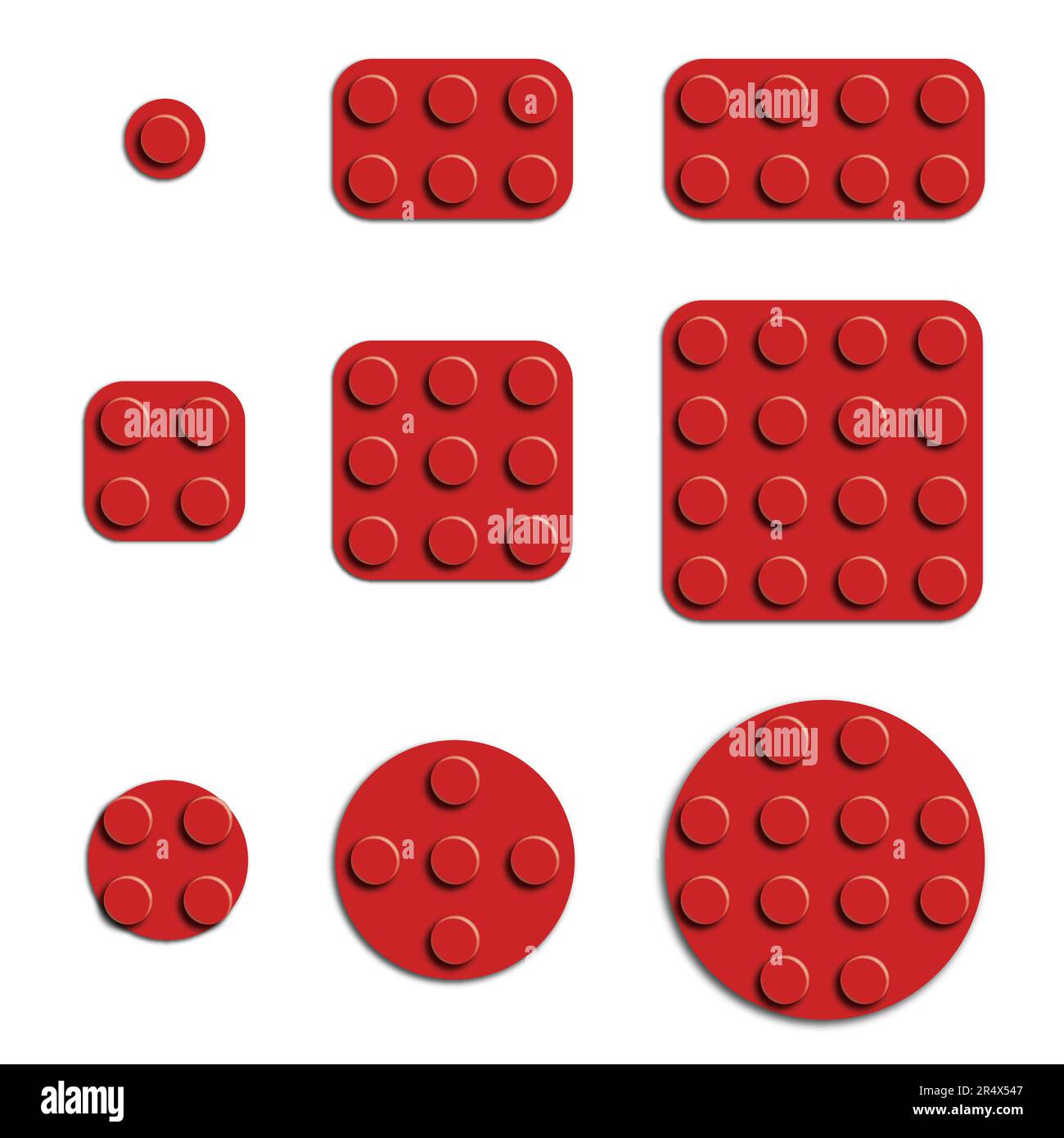 Colorful building bricks set various platforms Stock Photo - Alamy