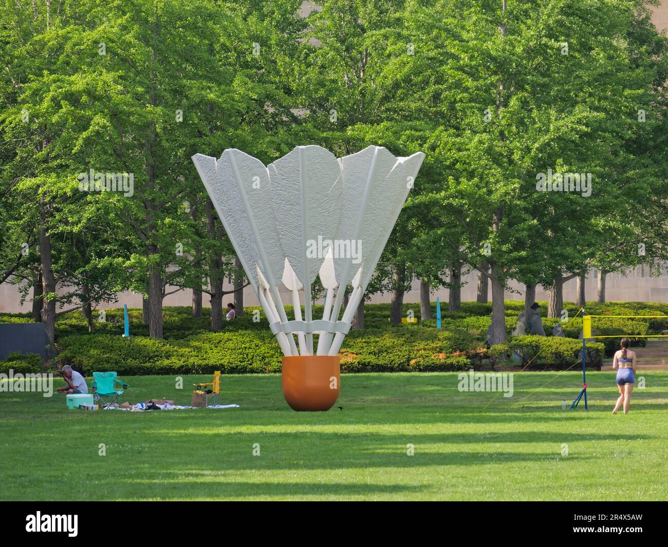 Kansas City, Missouri - May 29, 2023: Shuttlecock Sculptures of the ...