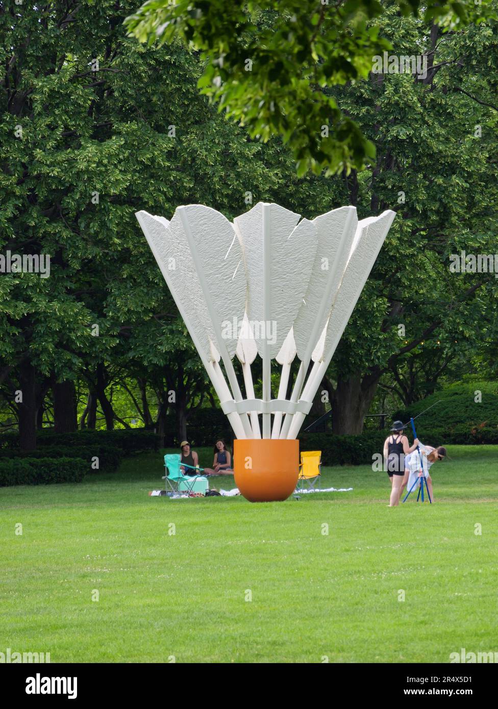 Kansas City, Missouri - May 29, 2023: Wide-Angle of the Shuttlecock ...