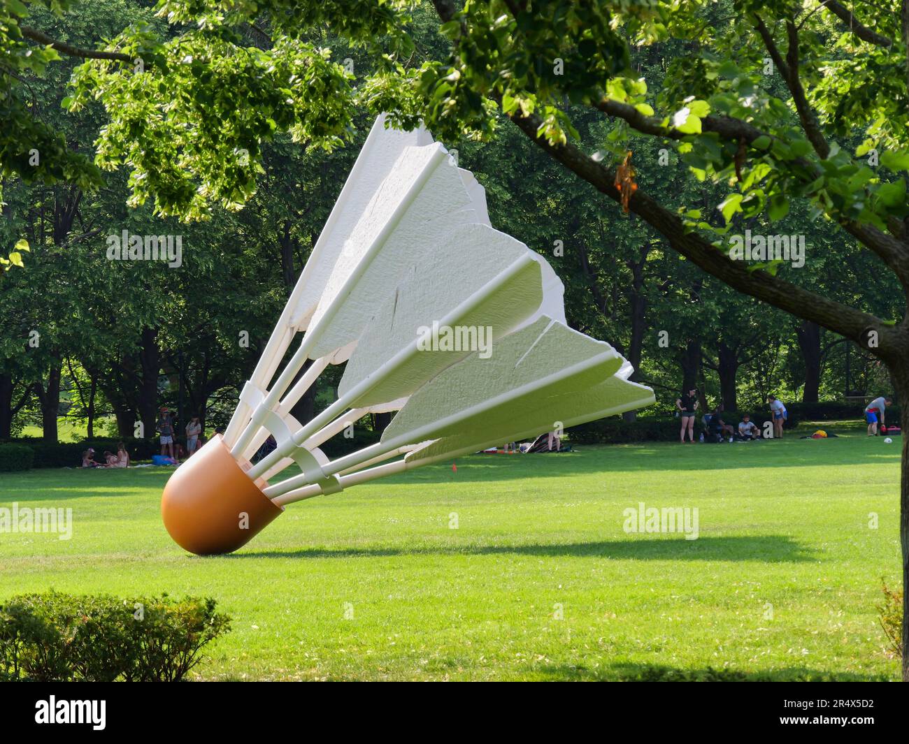 Kansas City, Missouri - May 29, 2023: Shuttlecock Sculptures of the ...