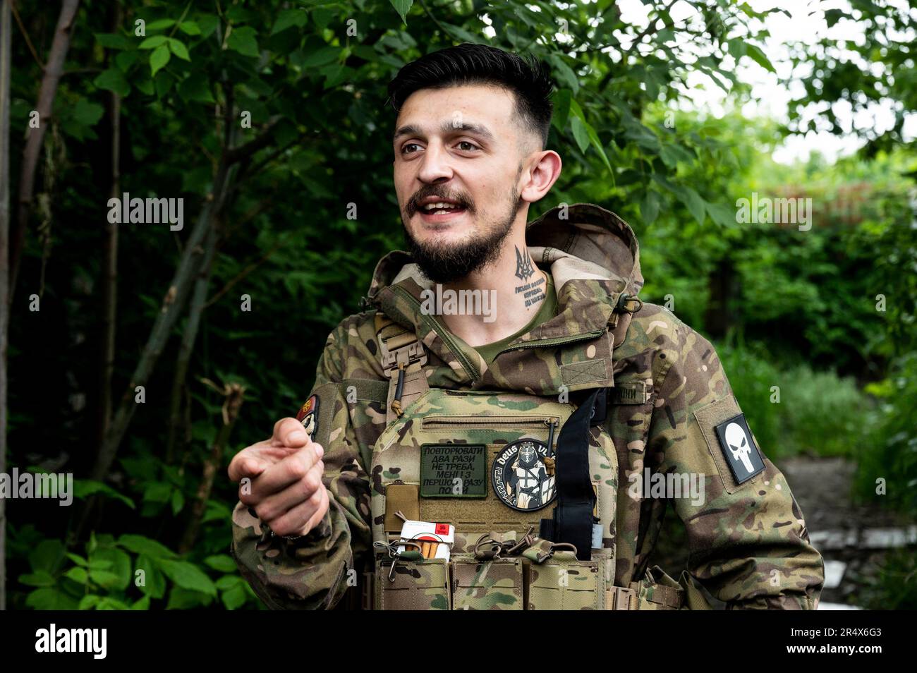 Donetsk Oblast, Ukraine. 29th May, 2023. ''Yuri'', a commander of a ...
