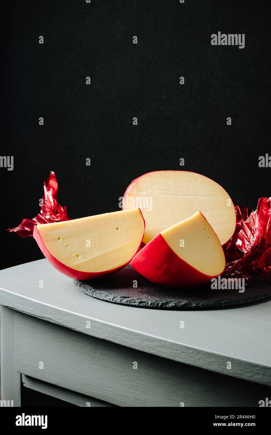 Red wax cheese hi-res stock photography and images - Alamy