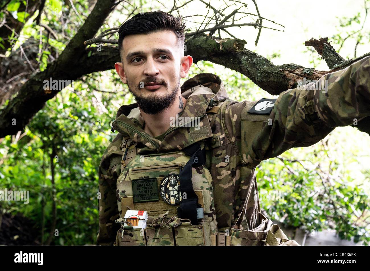 Ukraine. 29th May, 2023. "Yuri", a commander of a self propelled 152mm ...