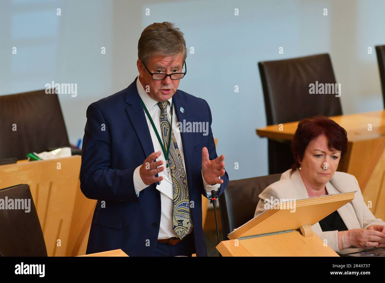 Edinburgh Scotland, UK 30 May 2023. Keith Brown MSP Members Business on ...