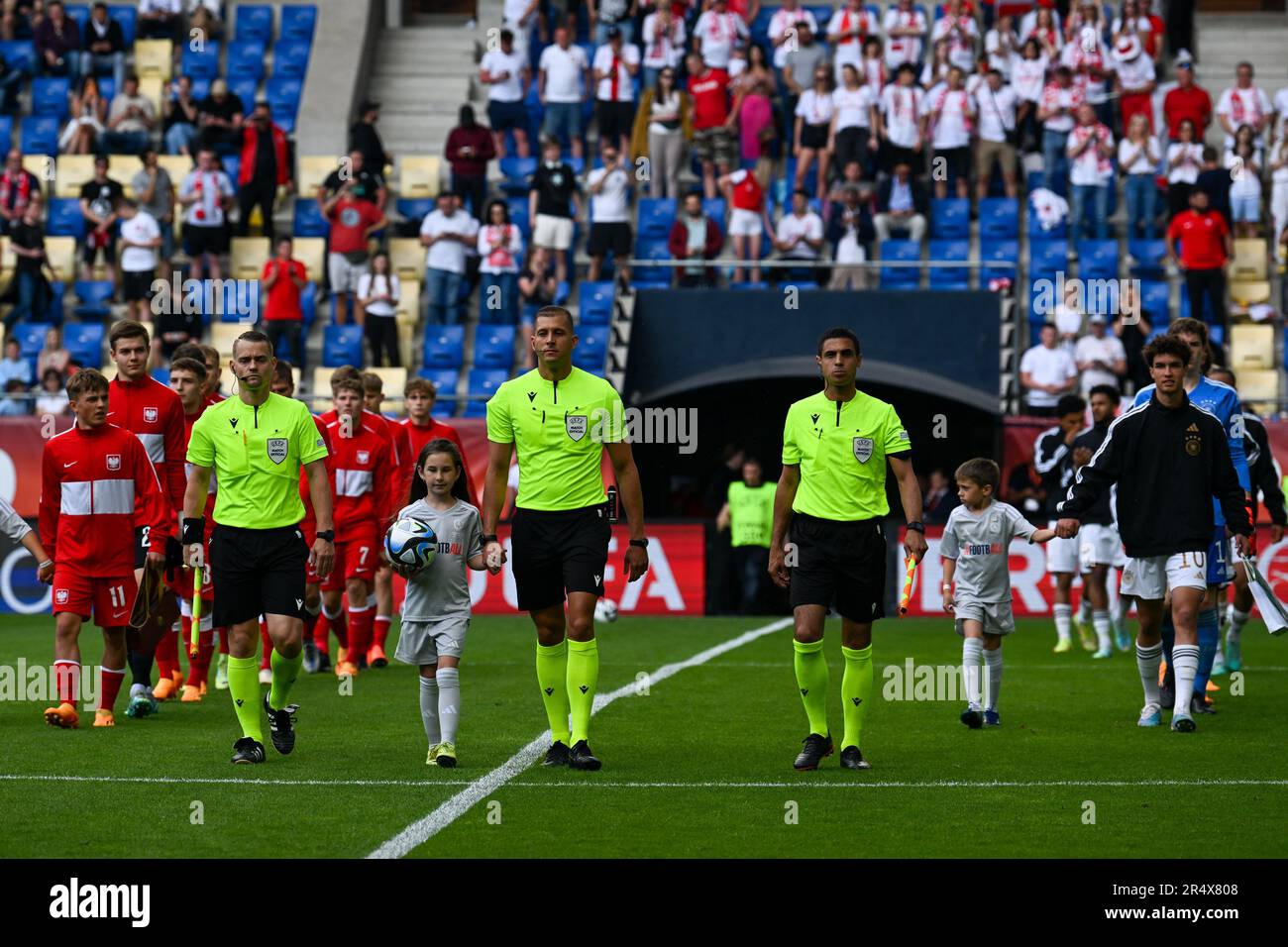Felcsut, Hungary. 30th May, 2023. Arbitration Terna UEFA U17 during the ...