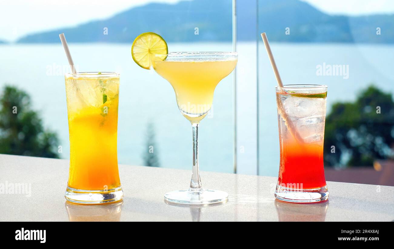 Blended fruit cocktails in vibrant hi-res stock photography and images ...