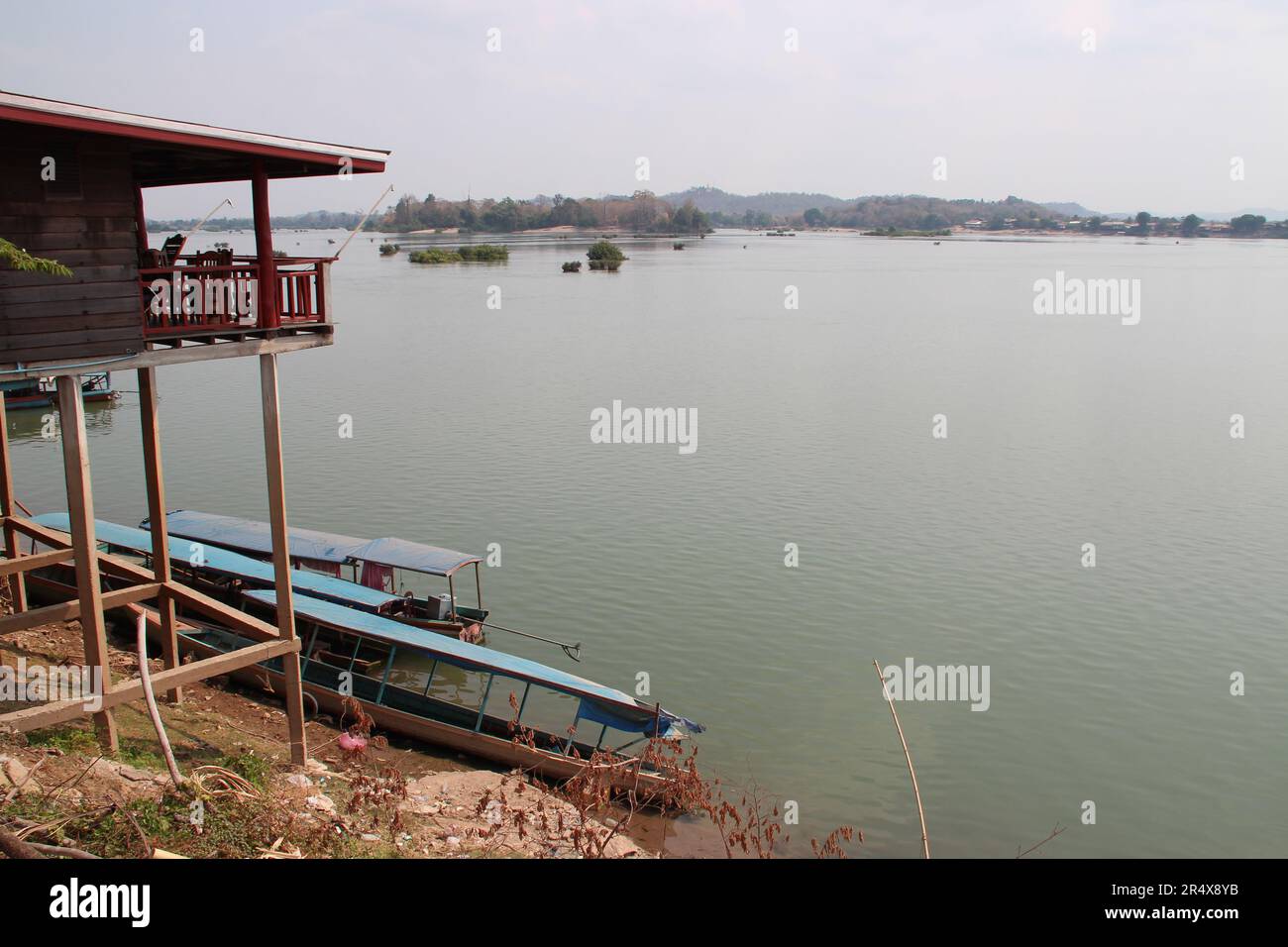 river mekong at khong island in laos Stock Photo - Alamy