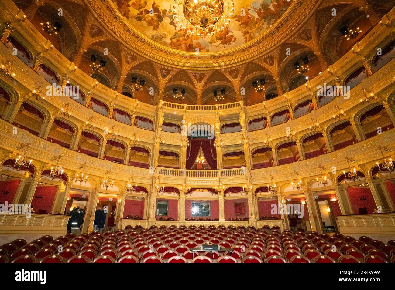 Budapest, Hungary - November 28th, 2022: The audience section in the ...