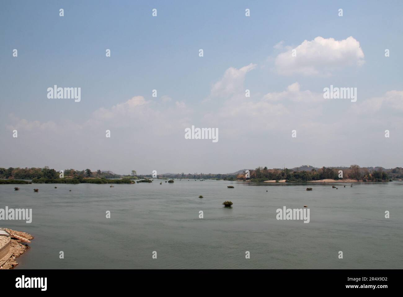 river mekong at khong island in laos Stock Photo - Alamy