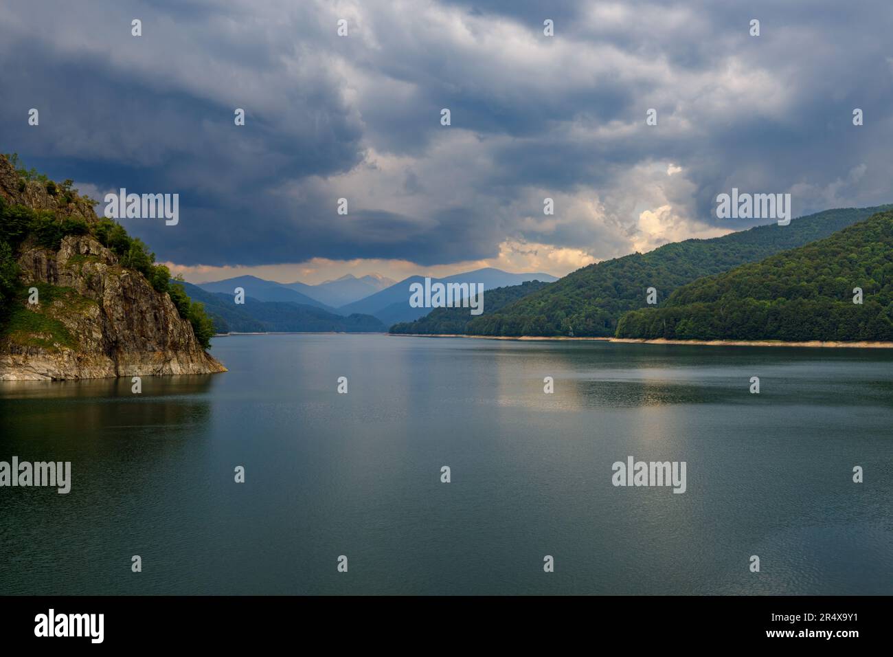 The lake Vidra in the carpathian of Romania Stock Photo - Alamy